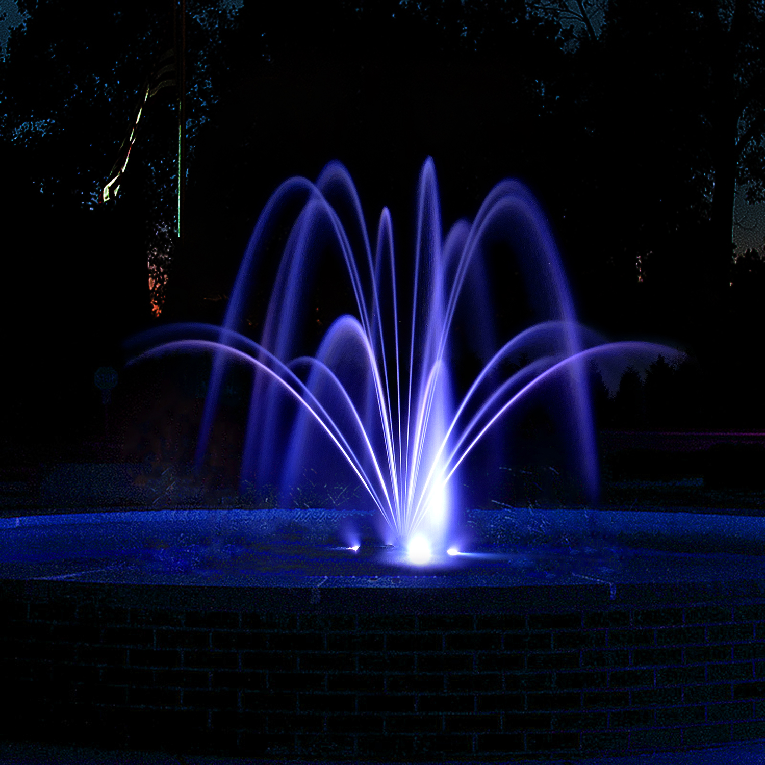 SameSeries Stationary Fountain Select Series Majestic at Night – World ...